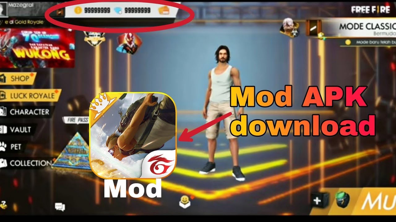 Download Garena Free Fire Mod APK Unlimited Diamonds And Gold Download Garena Free Fire Mod APK Unlimited Diamonds And Gold